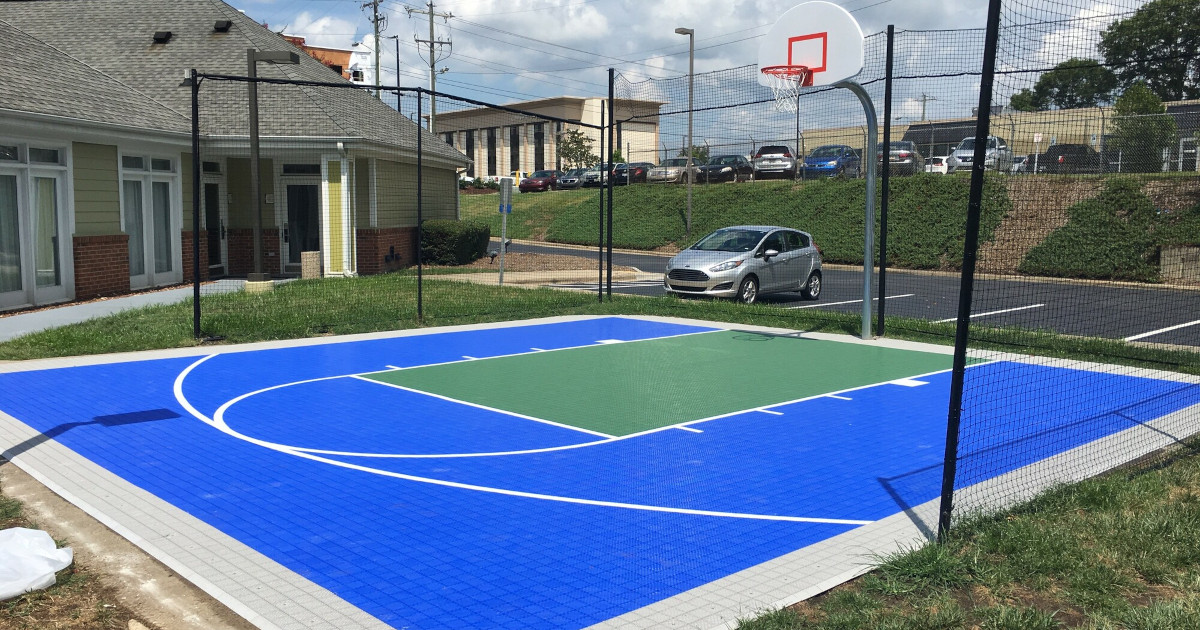 Backyard Courts | Outdoor Basketball Court Tiles » Mateflex
